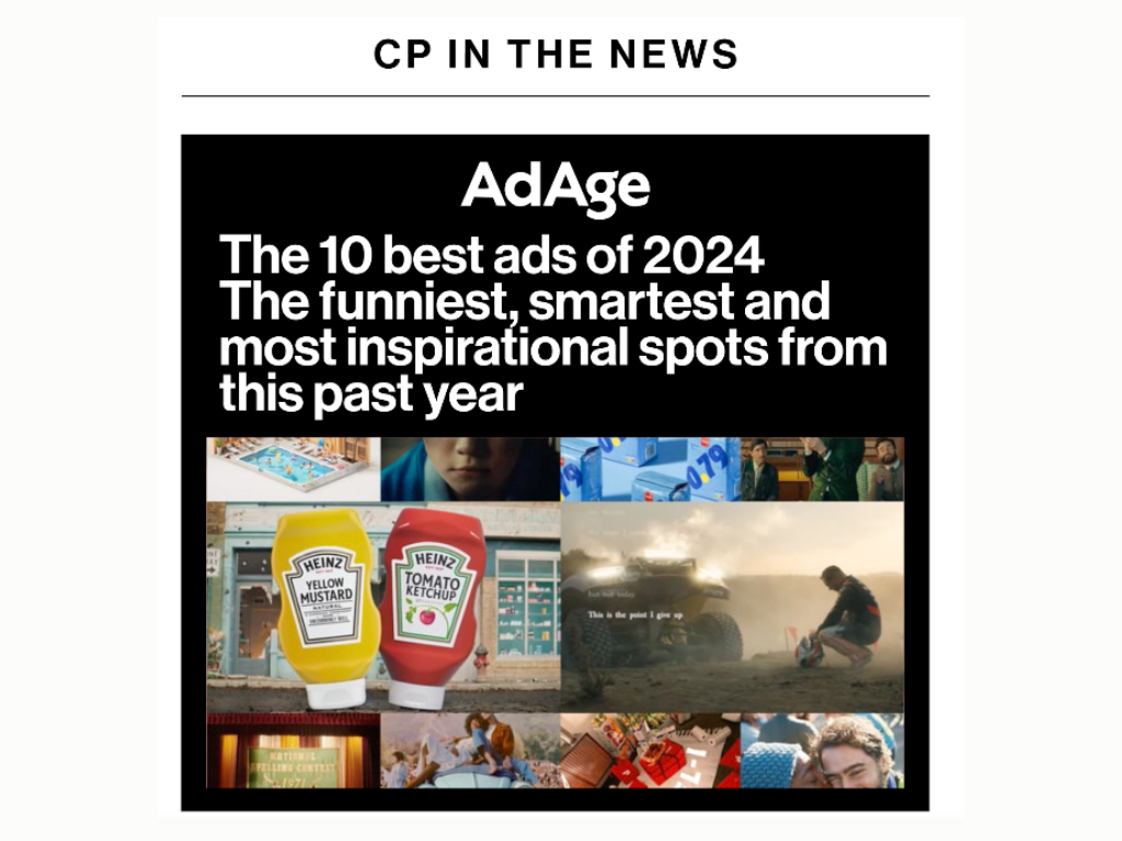 AdAge: The 10 Best Ads of 2024 - Connelly Partners AdAge: The 10 Best Ads of 2024 - Connelly Partners
